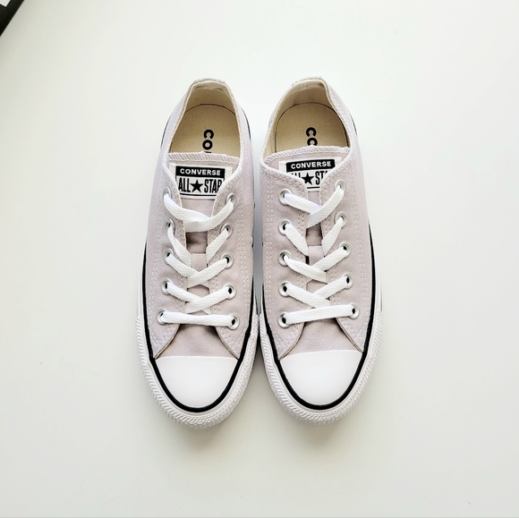 Converse | Shoes | Converse Ctas Ox Violet Ash Grey White Black Low Top ...